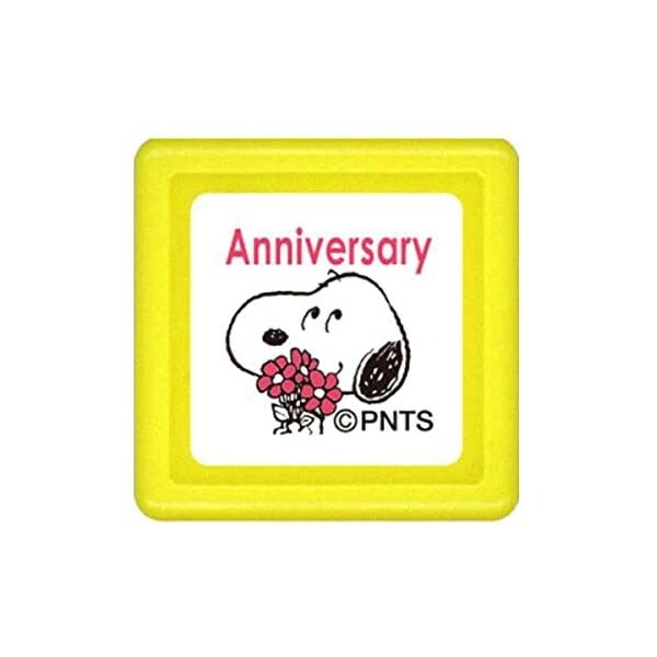 商品名こどものかお スヌーピー ミニスタンプ浸透印 Anniversary説明人気のスヌーピーがミニサイズの浸透印になりました。スタンプ台不要!気軽にポンポン捺せる♪カレンダーやメモにもおすすめ!※浸透印の捺印回数は約500回です専用補充イ...