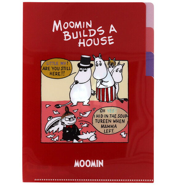 商品名ムーミン クリアファイル A5 3ポケット レッド リトルミイ Hyvaa Matkaa! 旅 北欧 かわいい 日本製 サンスター文具説明人気「MOOMIN (ムーミン)」ステーショナリーシリーズ「Hyvaa Matkaa! (ヒュバ...