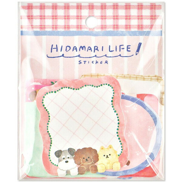 商品名シール ヒダマリライフステッカー ドッグ 8柄×各5枚 寄せ書き 犬 卒園 卒業 送別 メッセージ かわいい マインドウェイブ説明寄せ書きを、もっとかわいくもっと便利に♪書き込める「フレークシール」です。それぞれのテーマでまとめたイラ...