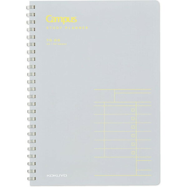 商品名コクヨ キャンパス TODO管理がサクッとできる スタディプランナー TO DO A5 グレー説明■■サクッとTO DO管理で勉強を効率化!スタディプランナー■■・Campusはノート中心のブランドから、学生の夢やチャレンジを応援する...