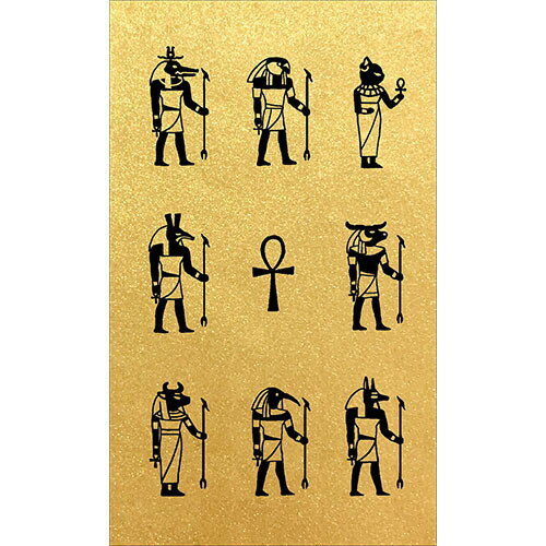 商品名EGYPTIAN エジプシャン ぽち袋 deity 神々 2枚 黄金 ラメ紙 箔押し お年玉 お礼 古代エジプト かわいい エルコミューン説明私たちを魅了し続ける、古代エジプト文明。その象徴でもある「ヒエログリフ(聖刻文字)」や、エジ...