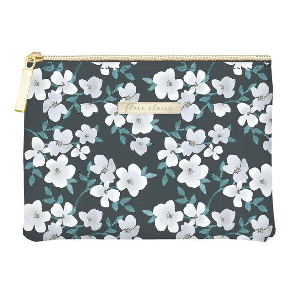 商品名ティッシュポーチ フロール・クレール ブラック 花柄 ファスナーポケット 身だしなみ 上品 大人かわいい クーリア説明咲きたての花のように美しく、華やかな「Flore claire (フロール・クレール)」シリーズ♪大人かわいい「ティ...