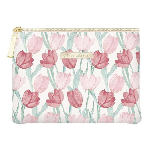 商品名ティッシュポーチ フロール・クレール ピンク 花柄 ファスナーポケット 身だしなみ 上品 大人かわいい クーリア説明咲きたての花のように美しく、華やかな「Flore claire (フロール・クレール)」シリーズ♪大人かわいい「ティッ...