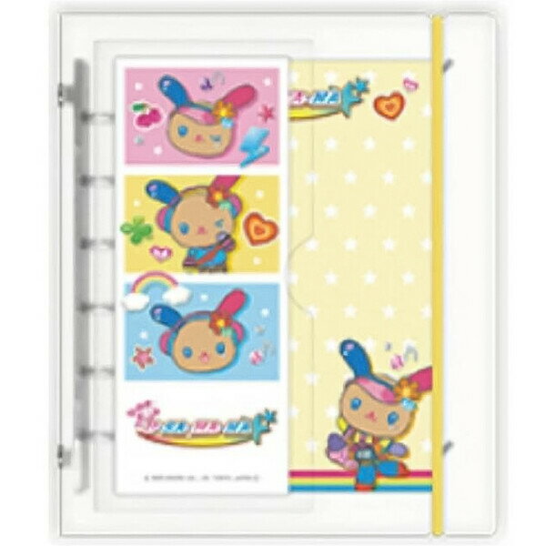商品名ウサハナ スキペタ シールバインダー&リフィル ポップギャル シール帳 透明 台紙付 6穴 かわいい サンリオ クラックス説明かわいい「ウサハナ」デザイン♪お気に入りシールをかわいくコレクションできる「シールバインダー」です。表紙は、...