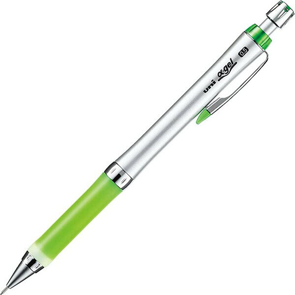 商品名三菱鉛筆 シャープペン ユニ アルファゲル スリムタイプ 0.5mm イエローグリーン説明グリップ部分に衝撃吸収ゲル素材を使用し、抜群のフィット感を得られるシャープペンです。低重心で書きやすい、スタイリッシュなスリムデザインです。スリ...