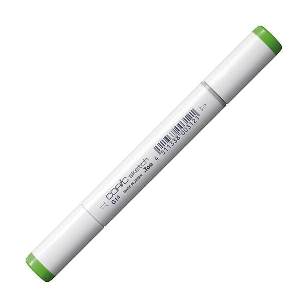 商品名【コピック/COPIC】コピックスケッチ G14 アップル・グリーン 単品バラ説明筆ペンの様なスーパーブラシを装備し、300色以上の圧倒的なカラーバリエーションを誇る、コピックの中で最も人気ある「コピック・スケッチ・シリーズ」です。太...
