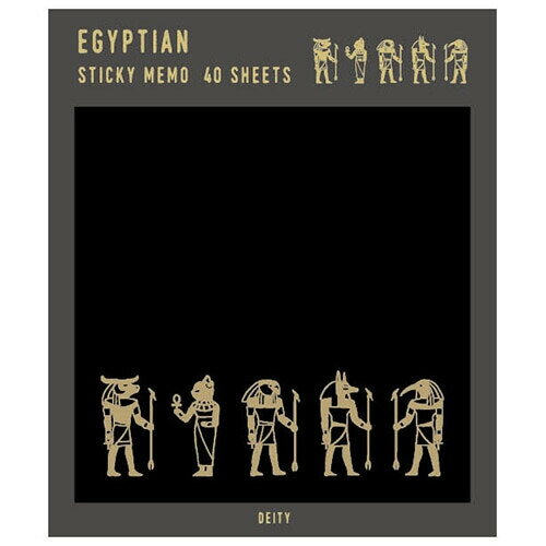 商品名EGYPTIAN エジプシャン ブラック付箋 deity 神々 40枚 金色印刷 古代エジプト かわいい エルコミューン説明私たちを魅了し続ける、古代エジプト文明。その象徴でもある「ヒエログリフ(聖刻文字)」や、エジプトの神々をデザイ...