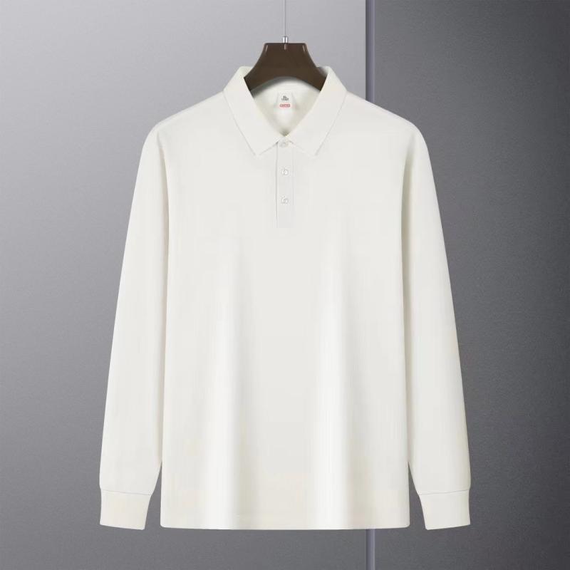 シャツ メンズ 男性用 トップス 長袖 襟付き 無地 シンプル スタンダード ベーシック ポリエステル 通勤用 合体型 春秋