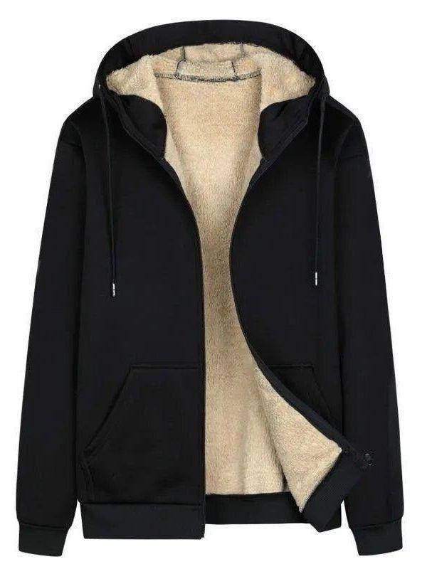 2個セットパーカー メンズ 男性用 裏起毛 ジップアップ スウェット フード付き 長袖 トップス 秋冬 厚手 防寒 暖かい ルームウェア 部屋着 普段使い デイリーウェア ポリエステル ブラック グレー,[],