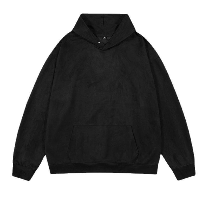 スウェット メンズ 男性用 トップス プルオーバー 長袖 ディアスキン スエード調 ゆったり トレーナー フード付き ライトアウター 春秋 普段使い ルームウェア・スタイル: 軽熟.カジュアル・カテゴリ: 卫衣/绒衫・袖丈: 長袖・ネックラ...