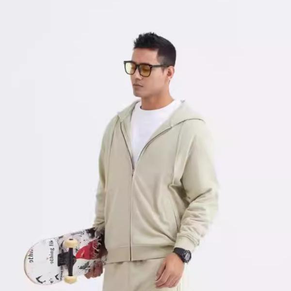 スウェット メンズ 春秋 ジップアップ パーカー サイドポケット付き コットン 裏毛 無地 アメカジ トップス カットソー 厚手 普段使い・スタイル: アメリカンレトロ・対象: 18-24歳・種類: カーディガン・裏地の有無: 裏地なし・襟...