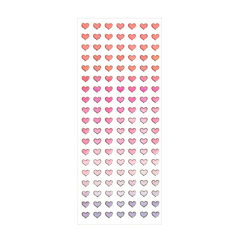 ふんわりときらめく「クローズピン ふち箔クリアシール（ハート・小）」は、 ノート・手帳・レター・ラッピングなどさまざまなアイテムを上品に彩る デコレーションシールです。シートサイズは **約70×170mm**。 透明なクリア素材に、ふちに...