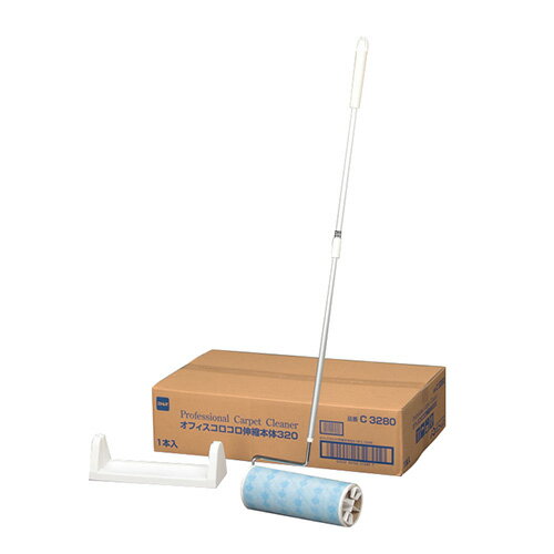 ・フローリングに貼りつかず大きなゴミもラクラクキャッチ。・ニトムズ独自のダブル粘着加工（強粘着・弱粘着）。・仕様／本体、伸縮シャフト・サイズ／全長約650〜1010×幅240mm・テープサイズ／約240mm×40周巻・芯径／約76．5mm・...