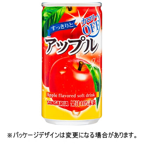スッキリとした飲み口で、毎日お飲みいただいても飽きのこない味に仕上げました。●りんごの爽やかな香りとすっきりとした味わい。185g缶・30本セットです。●カロリーOFF。●果汁10％未満。●味／アップル●容器／缶●内容量／185g●カロリー...