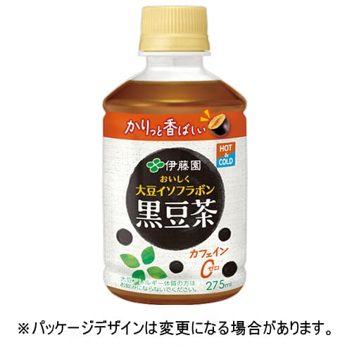 大豆イソフラボンが手軽に摂れる、香ばしく、やさしい甘み。・おいしく大豆イソフラボン。黒豆茶・ペットボトル。275ml、24本×2ケースセットです。・カロリー、カフェインゼロ。・ホット＆コールド対応・容器／ペットボトル・内容量／275ml・カ...
