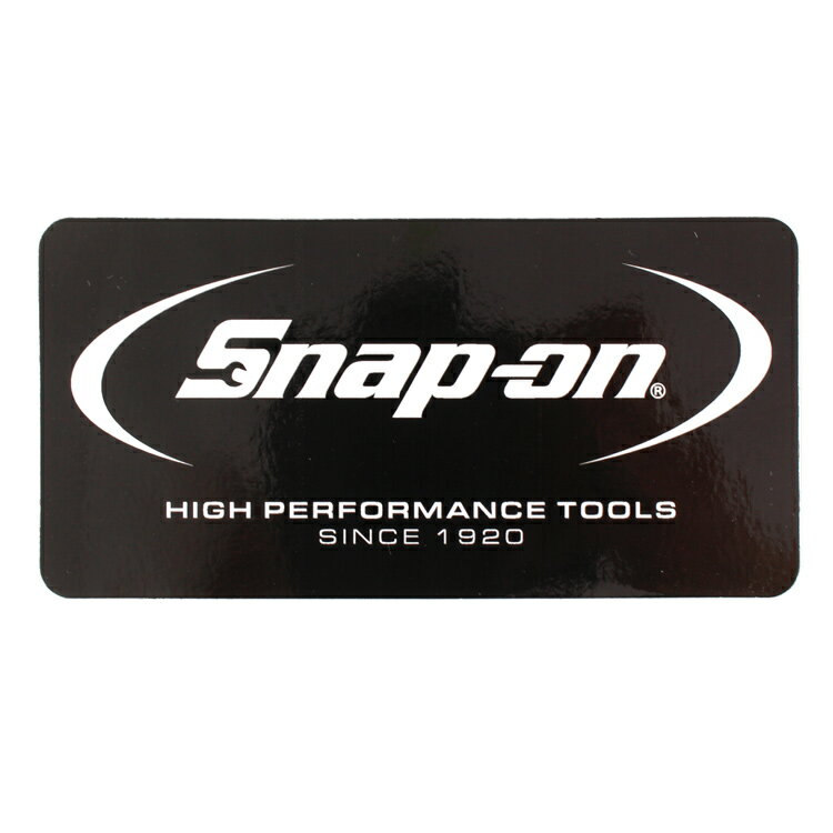 ソケットレンチを発明したことで世界的工具メーカーへと成長したアメリカのウィスコンシン州の会社「Snap-on スナップオン」のステッカーです。 縦7.6×横15.2cmの横長ステッカー。モノクロのロゴデザインがシンプルでかっこいい！！ ビニ...