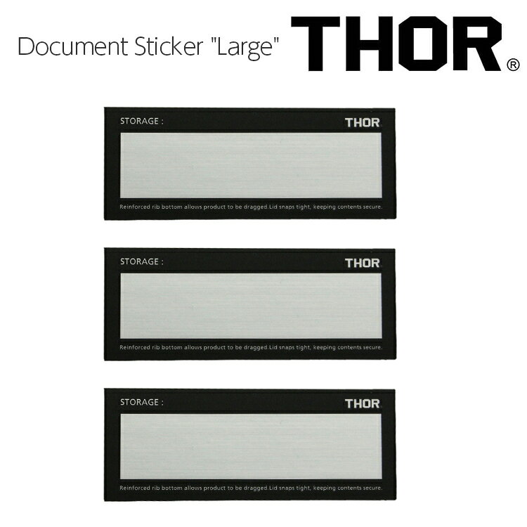 【メール便発送商品です】 追跡可能メール便で発送します。複数点数ご購入・通常配送商品を同時ご購入の場合、送料が変更となる場合がございます。 代金引換・日時指定ご希望の場合は宅配便での発送になります。 THORの中身を印すのにぴったりな耐水性...