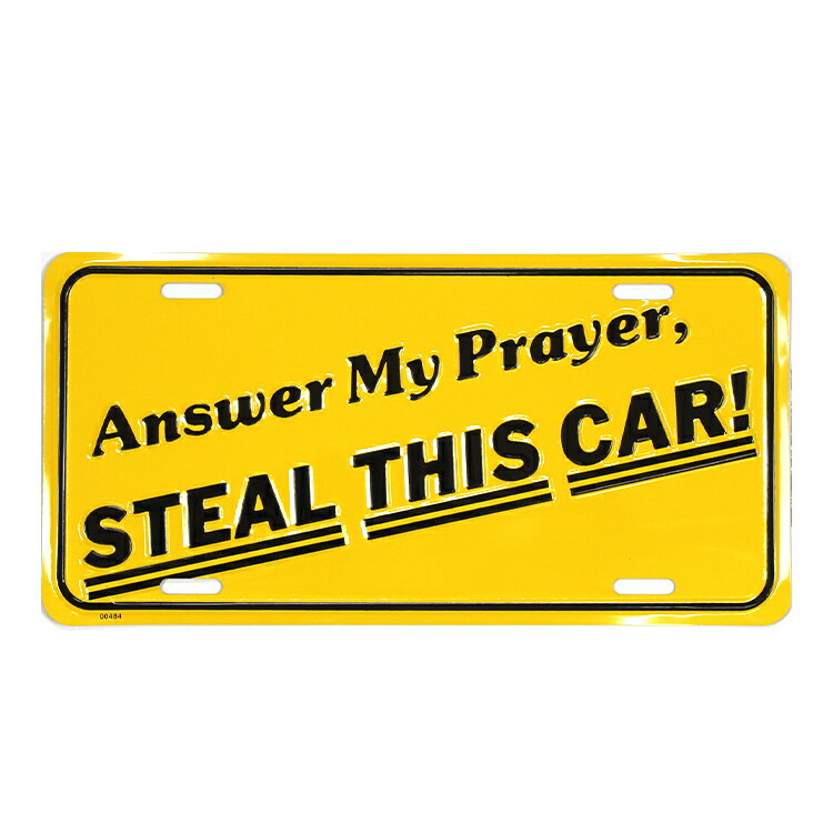 【メール便発送商品です】 追跡可能メール便で発送します。複数点数ご購入・通常配送商品を同時ご購入の場合、送料が変更となる場合がございます。 代金引換・日時指定ご希望の場合は宅配便での発送になります。 アメリカンでカッコいいCMプレート（コマ...