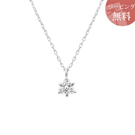 ■商品説明 【canal4℃（カナルヨンドシー）】小花にダイヤモンドを施した、可憐な印象のネックレス。爽やかな色合いのホワイトゴールドが、清らかで上品な雰囲気を与えてくれます。 ■サイズ チェーン 40cm （37cm アジャスター 3cm...