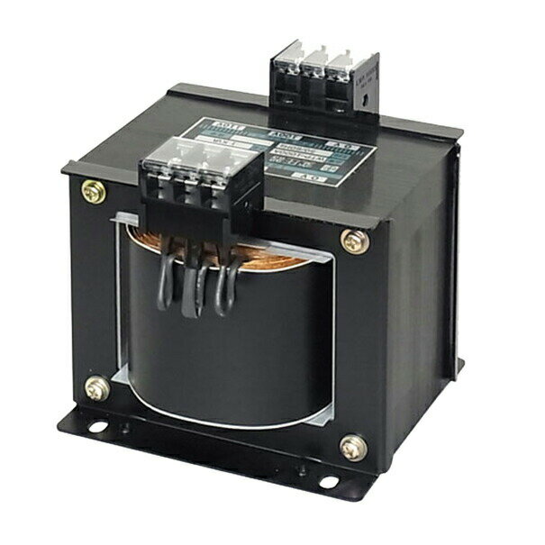 在庫状況：お取り寄せ(詳しくはこちらをクリック) ●相数：単相 ●巻数：複巻 ●1次電圧：200・220V ●2次電圧100・110V ●容量：1kVA ●ケース：なし ●交流電圧を変換（降圧）させる場合にご使用いただけます ●単相複巻 ●...