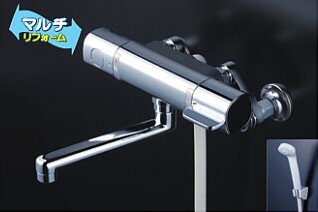 納期目安：お取り寄せ品(詳しくはこちらをクリック)●eシャワーNf(浴び心地のいい快適節水シャワー) ●楽締めソケット付 ●シャワーヘッドグレー／シャワーホースグレー1.6m／ グレーハンガー ●洗い場・浴槽兼用水栓