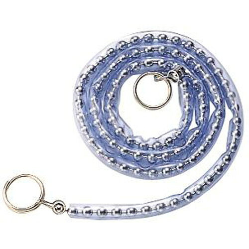 納期目安：お取り寄せ品(詳しくはこちらをクリック)●PU20-48-5のビニール被覆仕様 ●品番の最後は長さ（cm） ●玉クサリ径5mm ●両端は丸カン付 ●材質 黄銅、塩化ビニル樹脂