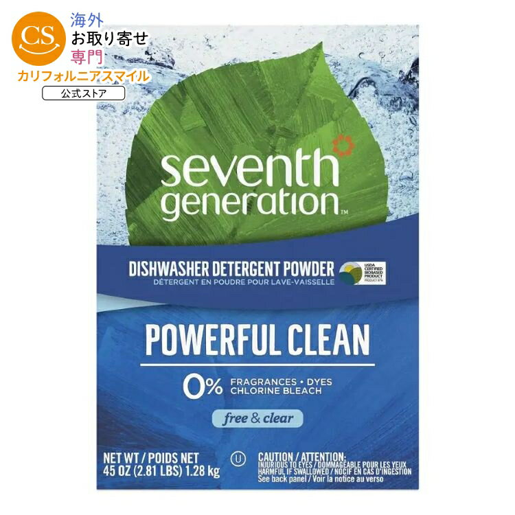 セブンスジェネレーションのフリー＆クリア食器洗い機用洗剤は、頑固なこびり付いた汚れを強力に落とす、頼りになる洗剤です。植物由来の酵素を配合した当社の処方は、頑固な油汚れにも効果を発揮し、食器洗い機の奥で待ち受けるどんな汚れもあっという間に落...