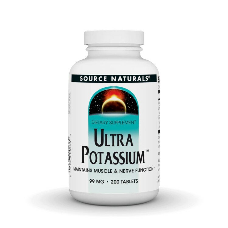 Source Naturals Ultra Potassiumは、6種類の異なる形態のカリウムを使用した優れた製品です。