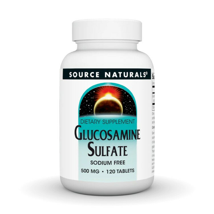 Source Naturalsのグルコサミン硫酸塩は、天然に存在するアミノ糖です。グルコサミン硫酸塩は、安定性を高めるために塩化カリウムと複合化されています。