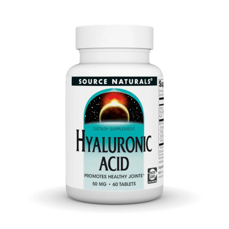 Source Naturalsヒアルロン酸は、特許取得済みのバイオセルコラーゲンを加水分解することで、低分子量ヒアルロン酸、コンドロイチン硫酸、II型コラーゲンペプチドへと変化させます。