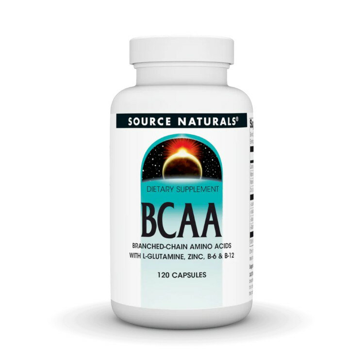 Source Naturals BCAAは、分岐鎖アミノ酸とビタミンB群を豊富に配合しています。