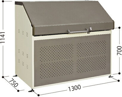 商品説明メーカー名タクボごみ集積庫 サイズ 縦1141mm 横1300mm 奥行750mm スペック 有効容積約850L　ゴミ袋45L約19袋床面積：0.98