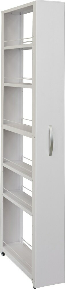 ●商品サイズ:幅206×奥577×高さ1654mm重さ9.45kg。 ●物置メーカーが作ったとても丈夫な商品。耐荷重は棚1枚あたり8kg。全体耐荷重NWH型50kgNWL型30kg。 ●キャスター付きで前後可動もラクラク。 ●転倒防止チェー...