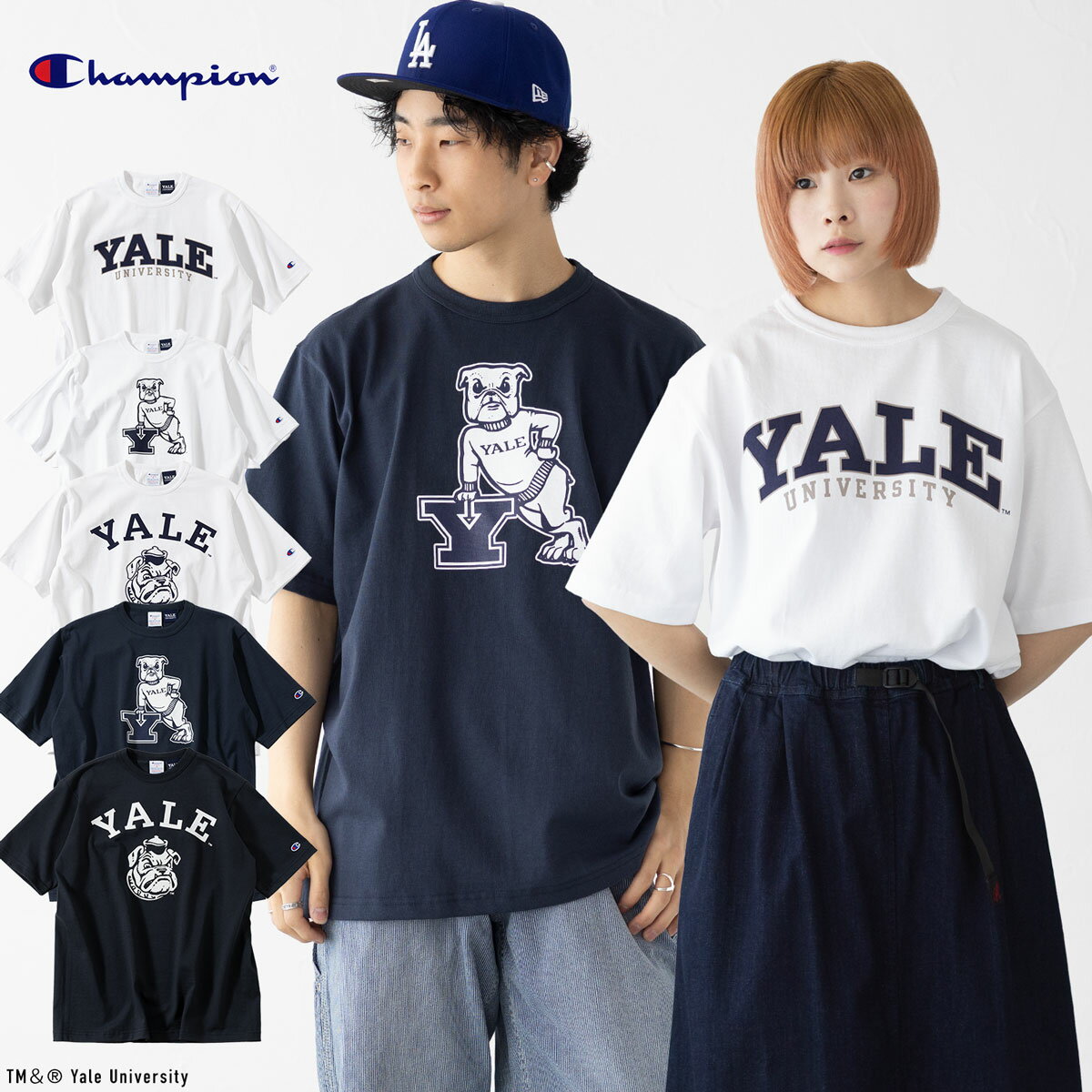 メーカー希望小売価格はメーカー商品タグに基づいて掲載しています。*チャンピオン 半袖Tシャツ メンズ 定番 メイドインUSA* 名門大学カレッジTシャツ。 T1011 SHORT SLEEVE T-SHIRTS- Yale Universi...