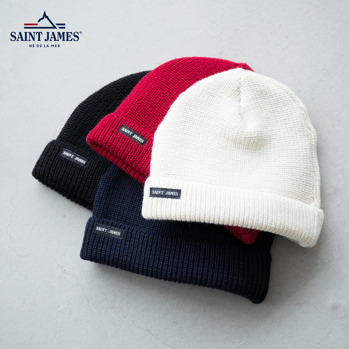 メーカー希望小売価格はメーカーサイトに基づいて掲載しています サイズ フリーサイズ （平置実寸・縦20cm×横22cm） 素材 ウール100% 生産 フランス製（総代理店経由正規品） ⇒SAINT JAMESのニットワッチ別モデル⇒その他ブ...