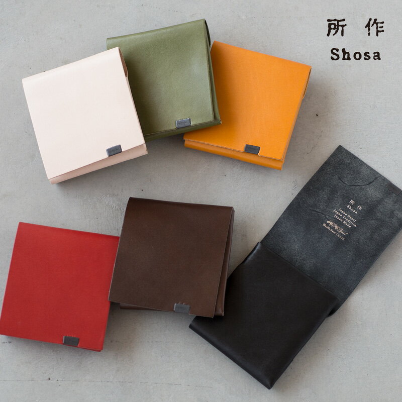 ＜ご注意：レザーの筋目や傷について＞ こちらの製品は天然皮革の風合いを生かした加工をしています。1点毎に革の筋目が異なったり、皮が元々持っている小傷なども若干見られますのでご了承下さい。 ご希望の方は買い物カゴでご指定ください。*所作 財布...