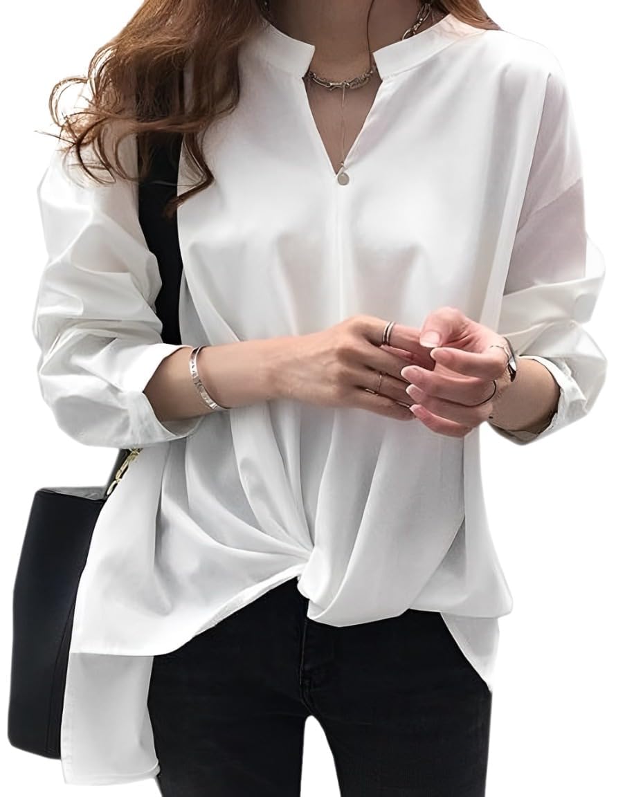 商品情報商品の説明主な仕様 ★女性らしさ漂うエレガントさ満載のスキッパーシャツ♪ ★きちんと感とぬけ感スタイルを1枚で叶えてくれるオシャレなアイテム♪ ★そのまま着るだけで好印象に見せてくれる優秀なトップス♪★しなやかな生地で仕立てたリラク...