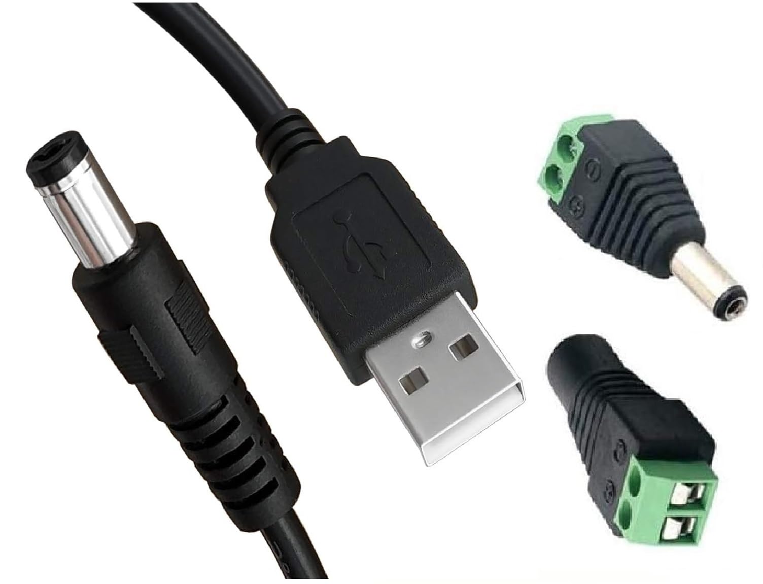 商品情報商品の説明この製品はDC5521 オス to Type-A USB-A オス 充電ケーブル 全長 0.8m ケーブル 80cm＋自作 5.5mm x 2.1mm DC 12Vアダプタ オス メス 各1個セットです。ぜひご活用下さい主...