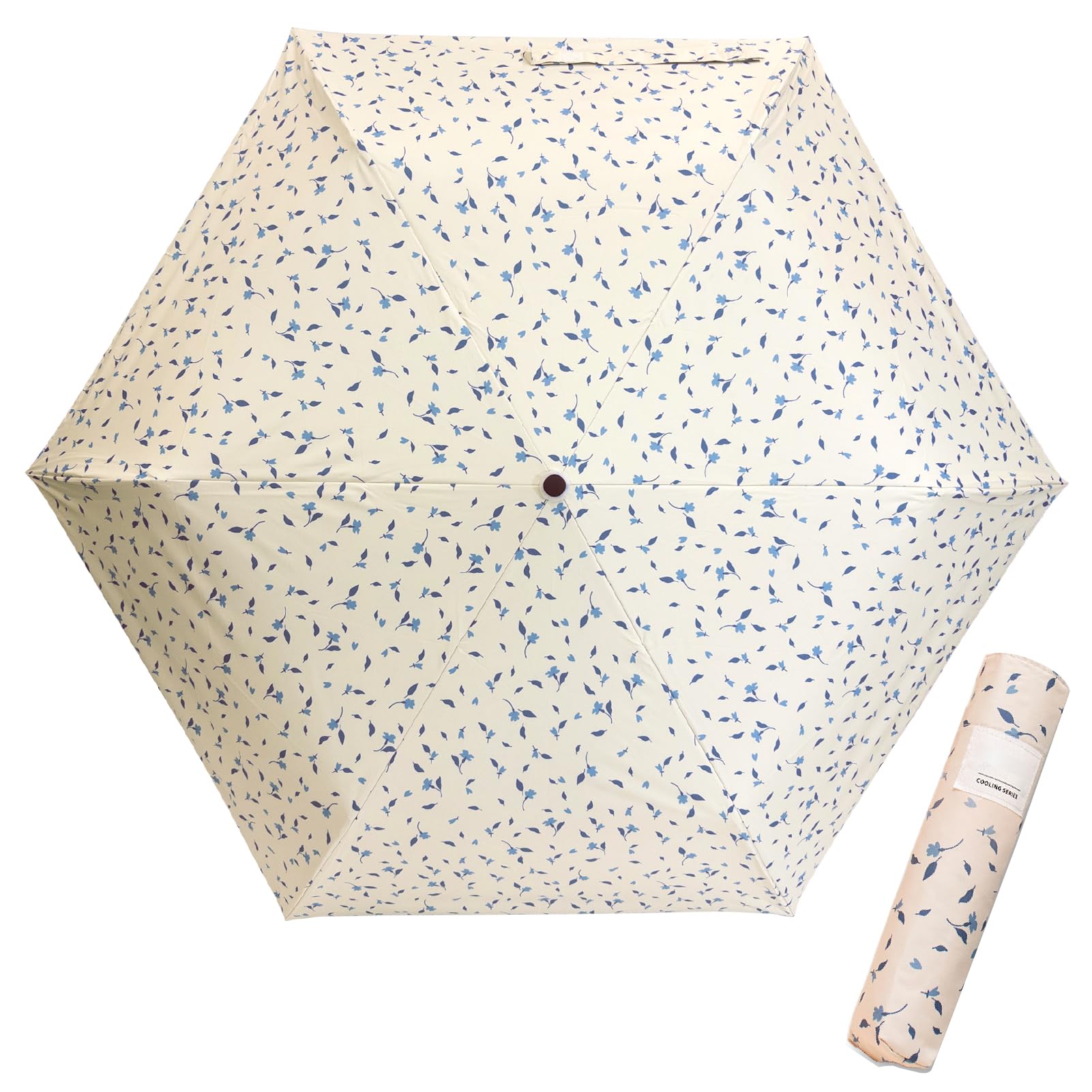 商品情報商品の説明主な仕様 製品サイズ（収納時）：22cm x 3.5cm　開放時直径：90cm x48.5cm 6本　製品重量：140g(傘袋無し) UPF50+ 体感温度-7度