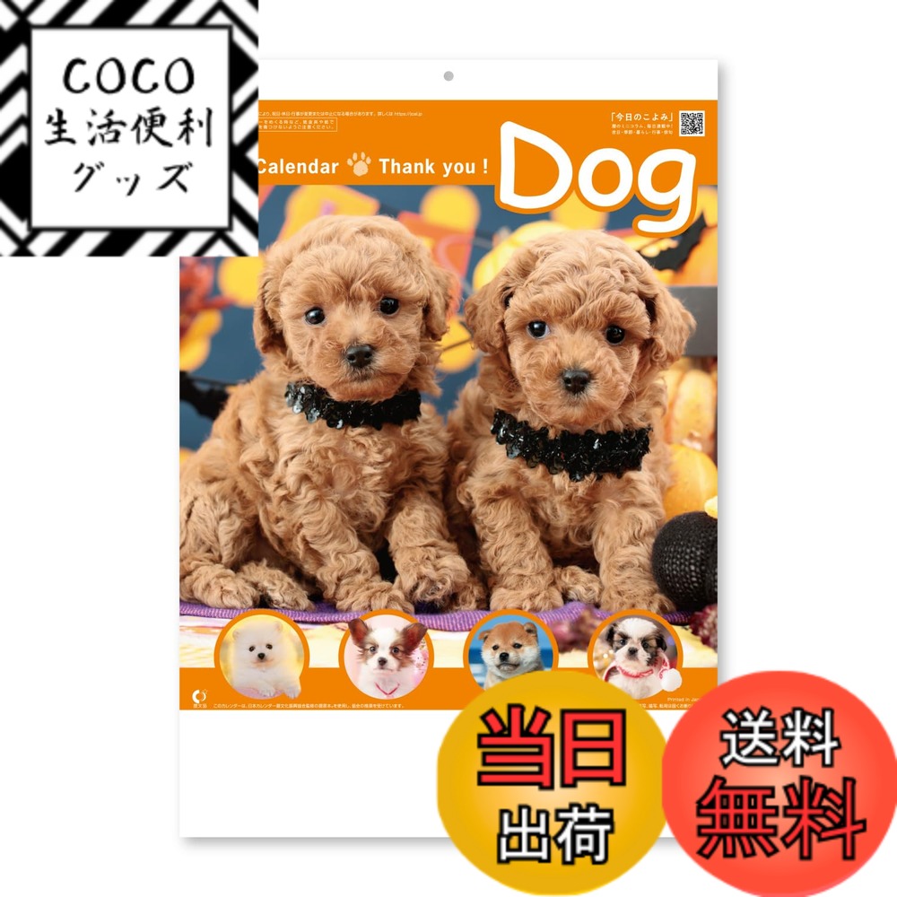 商品情報商品の説明癒し系のかわいい子犬の写真が満載のカレンダーです。コンパクトサイズなので、スペースのない場所でもかけられます。 新日本カレンダーとは、既製カレンダー業界において約30%（特に日めくりカレンダーにおいては約70%）のシェアを...
