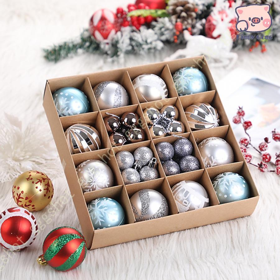商品名：クリスマスツリー オーナメントボール 3cm 6cm 44個セット商品仕様 材質：プラスチック サイズ：A=3cm（32個入り）+ 6cm（12個入り） 北欧スタイルのクリスマスデコレーション、あなたのクリスマスツリーを豪華で高貴に...