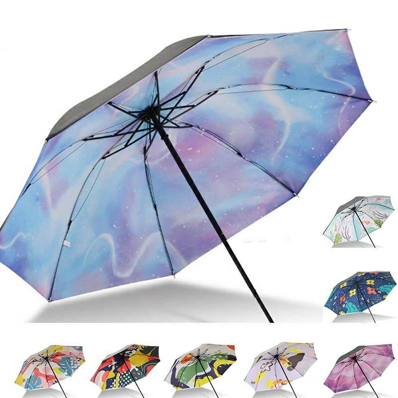 商品：日傘 折りたたみ傘 レディース用 晴雨兼用 ワンタッチ 自動開閉 宇宙柄 星空 材質： 190T、ポリエステル カラー：A型、B型、C型、D型、E型、F型、G型、H型 サイズ：傘骨：8本　開く直径：約100cm　重量：約350g　開く...