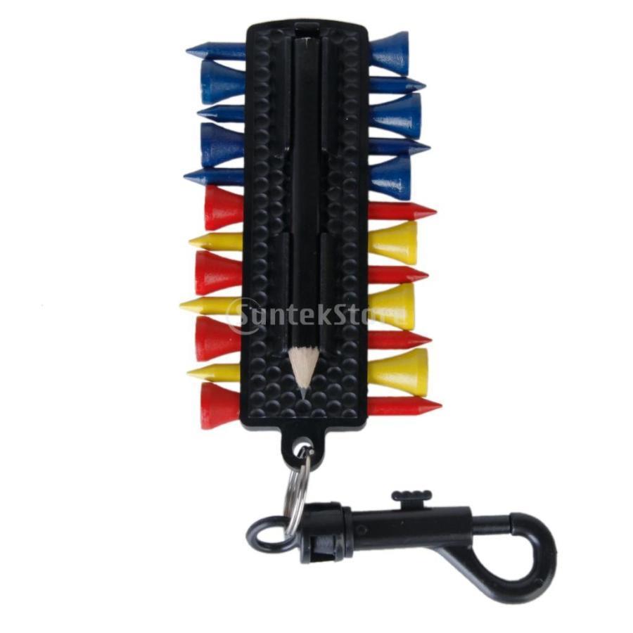 説明 ポケット、convientキャディは12ティーと2ボールマーカーを保持し、あなたがそれらを必要と右のどこにそれらを保持バッグやカートに取り付けられるようにキーチェーンが付属して golflerに欠かせないアクセサリー Tシャツの長さ：...