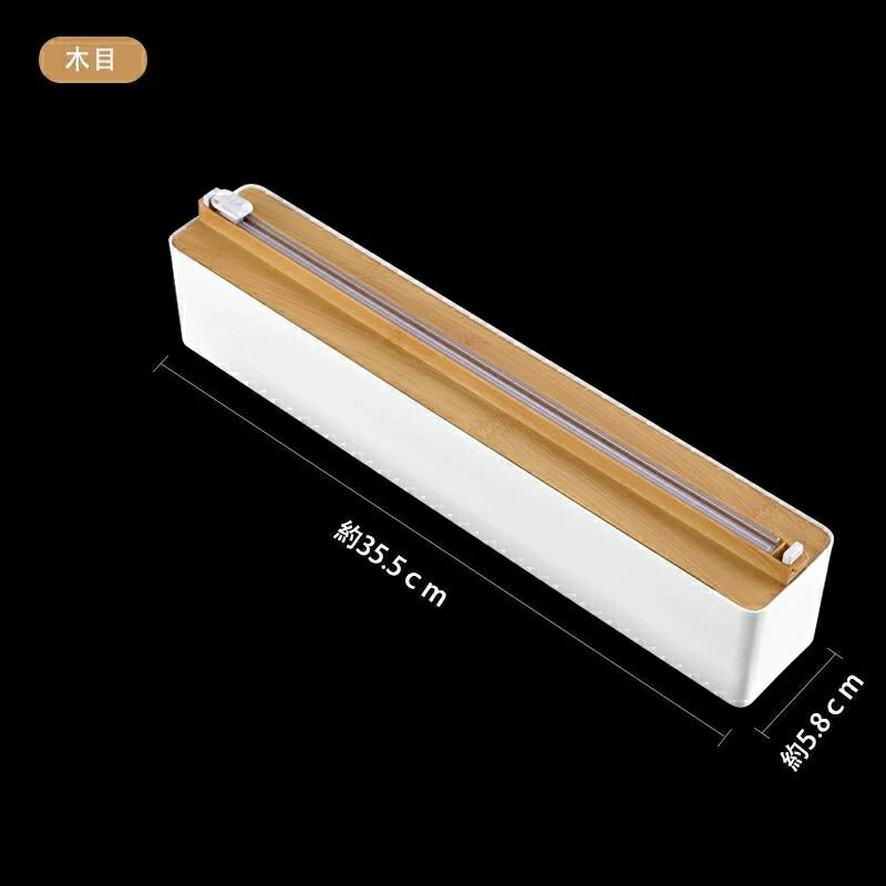 ラップケース ラップカッター ラップカット ラップホルダー クッキングシート キッチン アルミホイルケース 双方向切断 冷蔵庫 マグネット キッチン箔/フィルムディスペンサー キッチリ切れる スライドカッターラップフィルムディスペンサーは小...