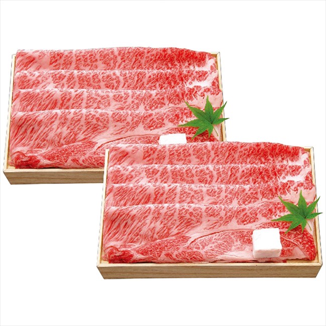 ■商品紹介：鈴鹿山系の良水に恵まれた近江・湖東の地で長期間肥育された近江牛。中でも希少な未経産牝牛をえり抜き、高級部位である肩ロースをすき焼き用にスライスしました。非常にやわらかくキメの細かい肉質が特徴で、美しい霜降りは見るだけで食欲をそそ...