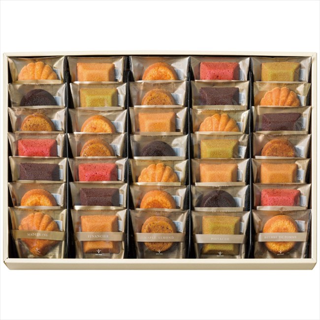 ■商品紹介：ブールミッシュ伝統の技術とレシピの集大成。こだわりの8種類の焼き菓子が織りなす贅沢な時間を提供します。 ■商品内容：マドレーヌ・フィナンシェ各5個・フィナンシェ(ショコラ・ピスタチオ各4個)・ケーキ(チョコオレンジ3個・メープル...