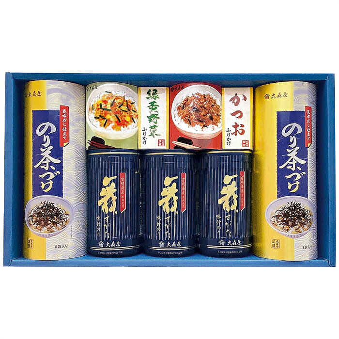 ■商品紹介：風味と口溶けの良い味付のりと、手軽にお使いいただけるお茶漬・ふりかけの個袋を詰合せました。 ■商品内容：味付のり(10切32枚)3個・ふりかけ(緑黄野菜・かつお各2.5g×10袋1箱)・のり茶漬(5.4g×8袋)2箱 ■パッケー...