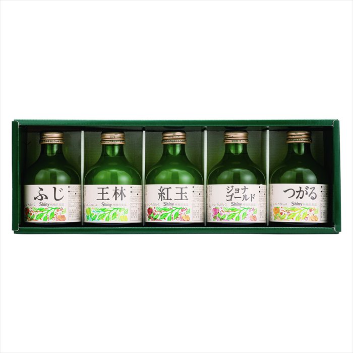 ■商品内容：林檎ジュース180ml×5（ふじ、王林、紅玉、ジョナゴールド、つがる×各1） ■パッケージサイズ：箱サイズ:125×365×80（60サイズ） ■賞味期限：製造後365日 ■アレルギー：りんご メーカー希望小売価格はメーカーカタ...