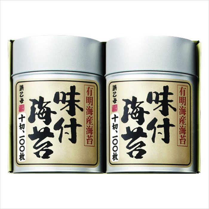 ■商品内容：味付のり（10切100枚）×2 ■パッケージサイズ：箱サイズ:165×235×110（60サイズ） ■賞味期限：製造後450日 ■アレルギー：小麦・えび・大豆 メーカー希望小売価格はメーカーカタログに基づいて掲載しています ■さ...
