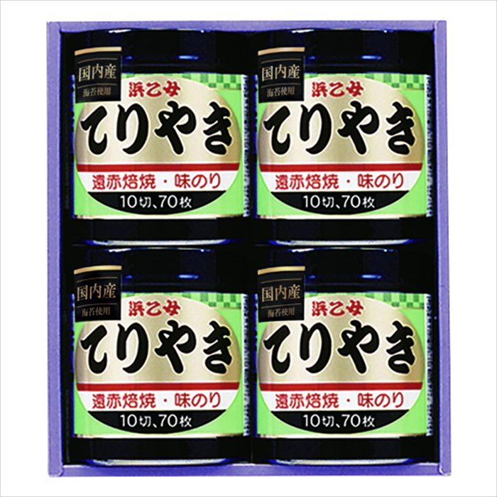 ■商品内容：味付のり（10切70枚）×4 ■パッケージサイズ：箱サイズ:255×225×105（60サイズ） ■賞味期限：製造後360日 ■アレルギー：小麦・えび・大豆 メーカー希望小売価格はメーカーカタログに基づいて掲載しています ■さま...